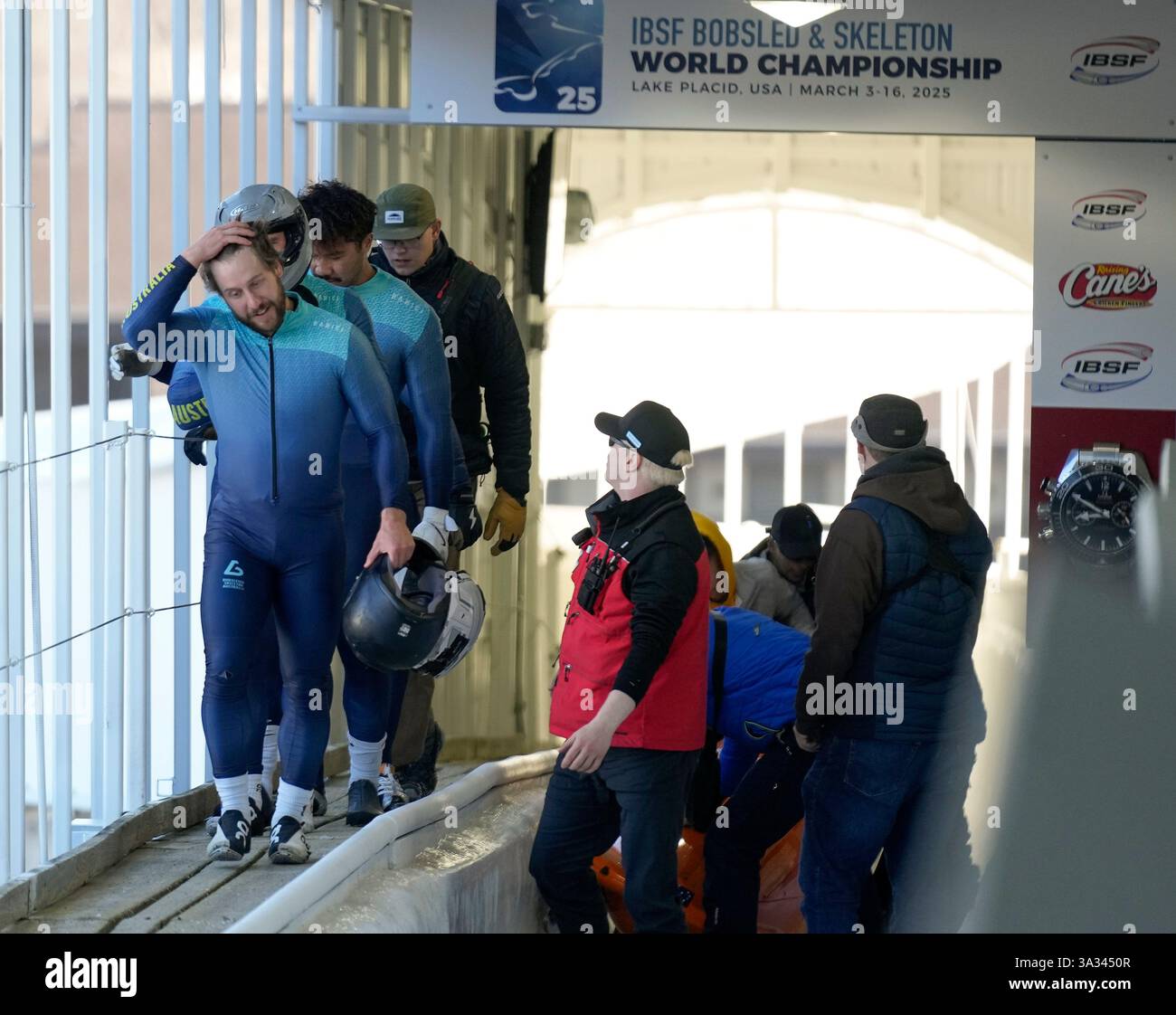 Australia's Rhys Peters, Jermaine Takapautolo, Jack Pennington and ...