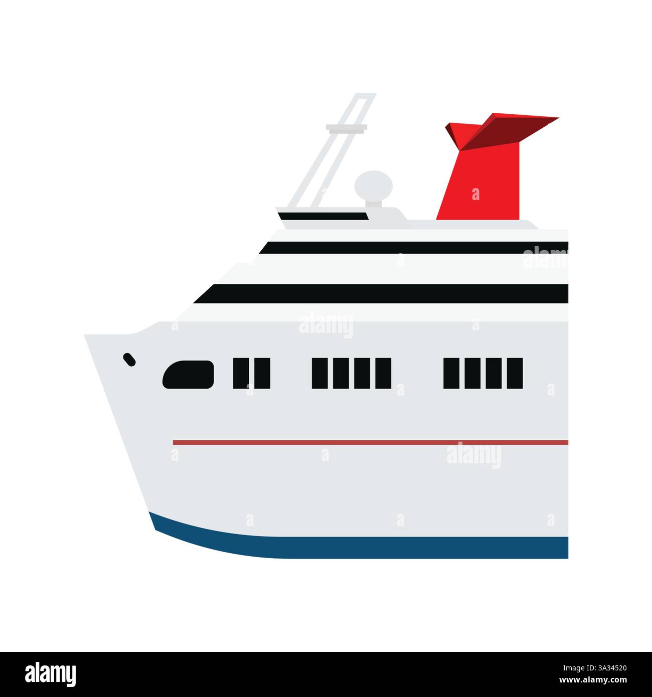 cruise ship emoji symbol sign icon vector illustration Stock Vector ...