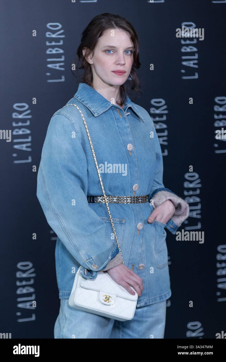 The actress Carlotta Gamba attends the photocall of the film "L'albero ...