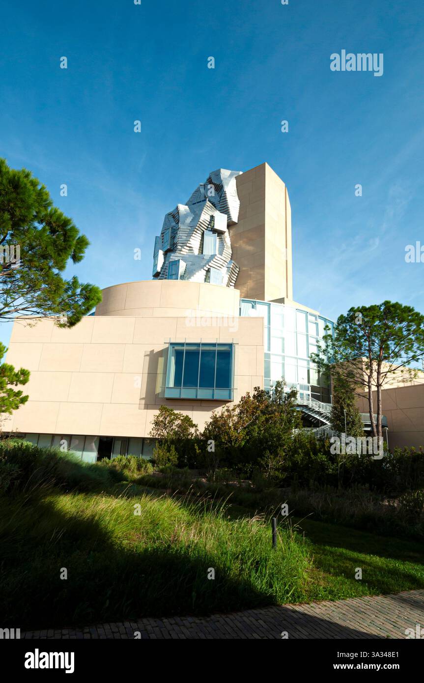 Garden designed by Bas Smets in Parc des Ateliers, Luma Tower by Frank ...