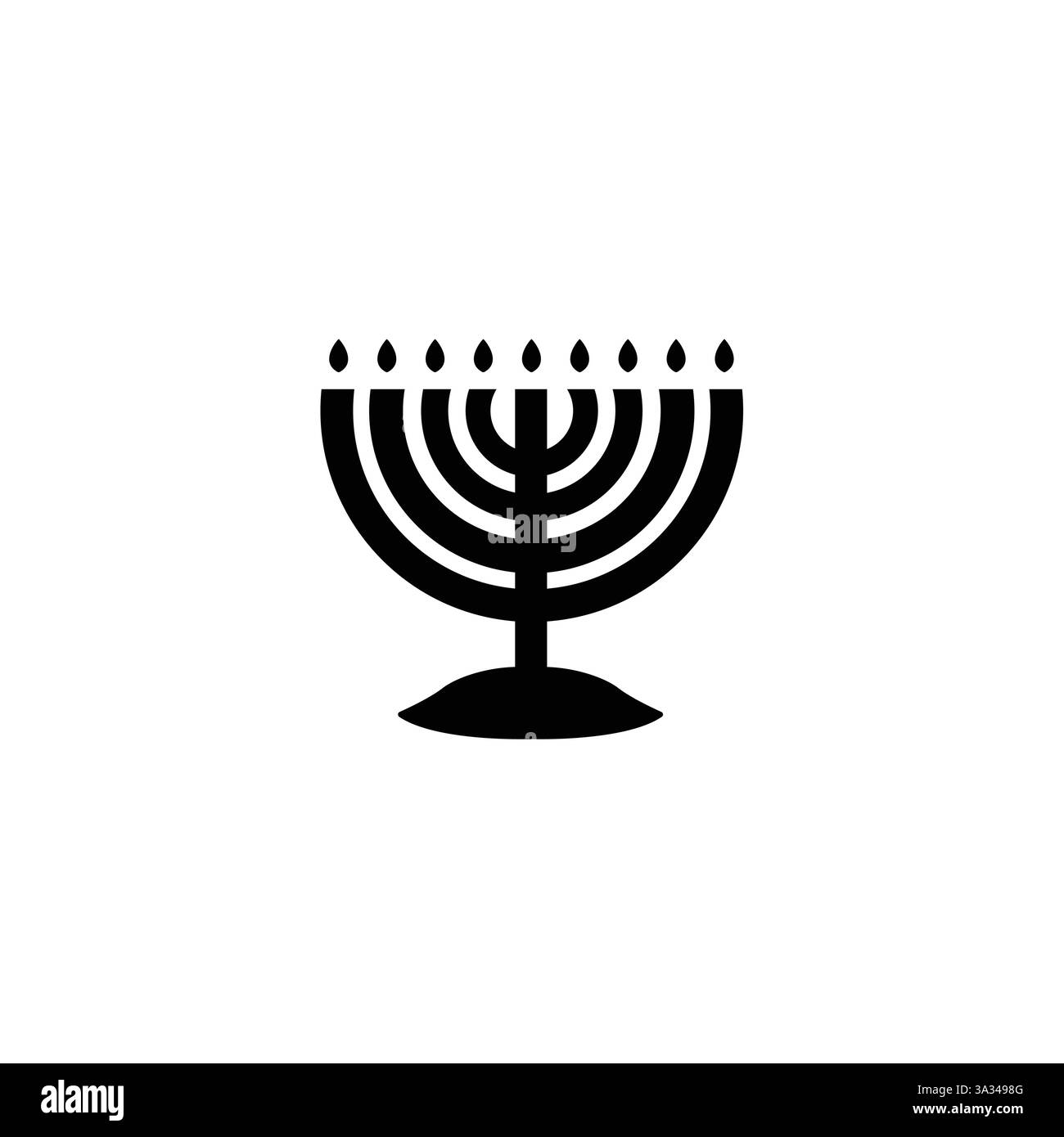 Menora symbol sign icon Stock Vector Images - Alamy