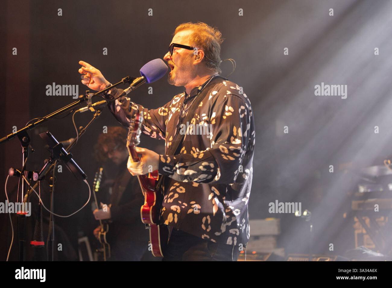 Jez Williams of Doves live on stage at 02 Shepherd's Bush Empire, 13th ...