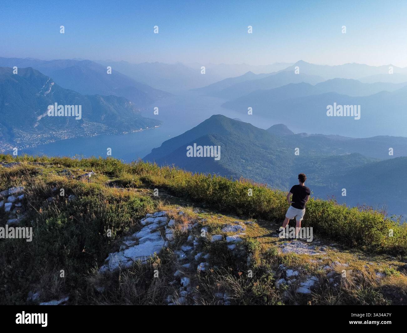 Aerial view overlooking people on hi-res stock photography and images ...