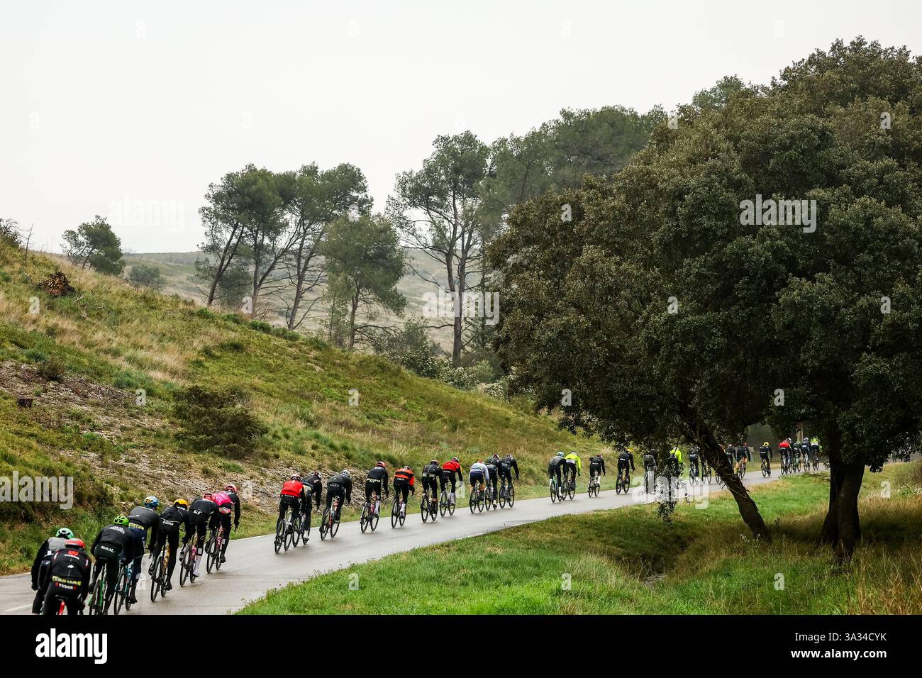 The pack of riders pictured in action during stage six of the 83th ...