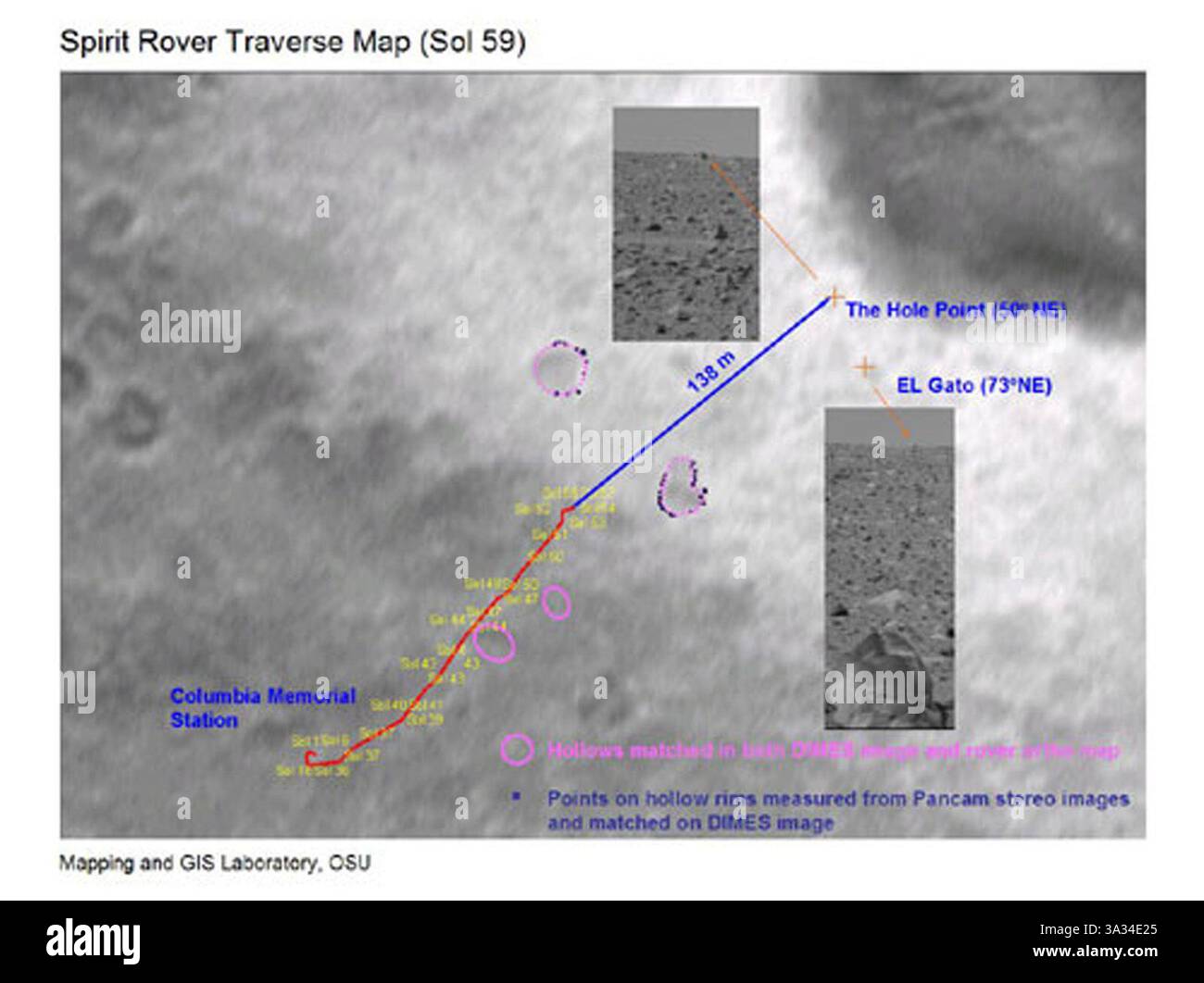 Mar 05, 2004; Edwards, CA, USA; What Lies Ahead, This map shows the ...