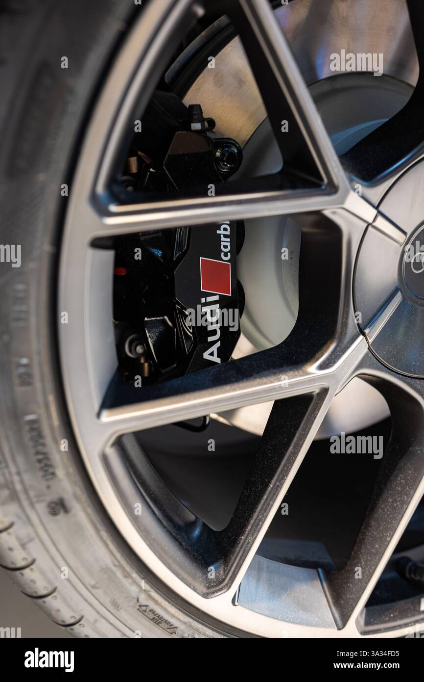 07.03.2025 , Munich International Airport, Germany. Audi e-tron GT ...