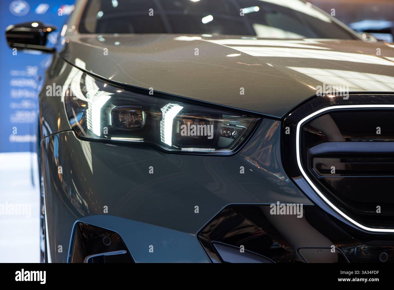 07.03.2025 , Munich International Airport, Germany. 2025 BMW i5 G60 ...