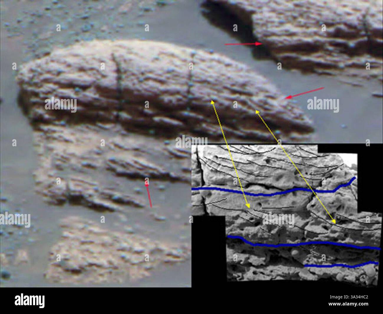 Mar 23, 2004; Edwards, CA, USA; Crossbedding Evidence for Underwater ...