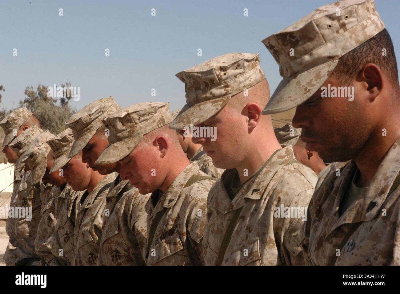Mar 24, 2004; Camp Hurricane Point, Iraq; Marines from 2nd Battalion ...