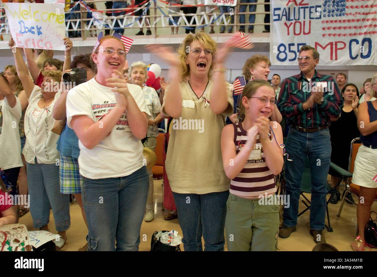 Mar 30, 2004; Phoenix, AZ, USA; Family members of Arizona National ...