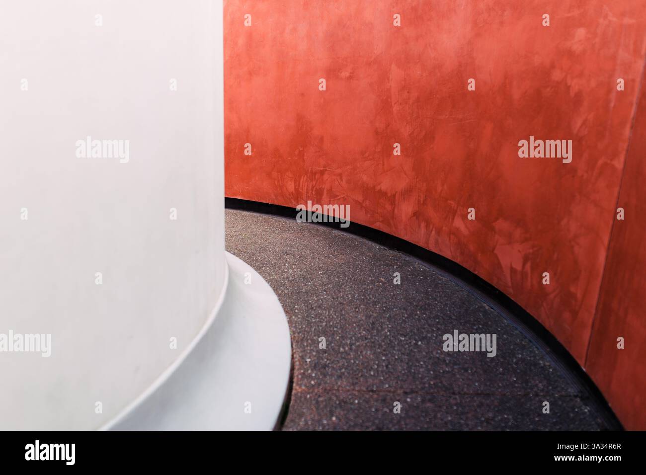 An eye-catching minimalist architectural detail featuring a smooth ...