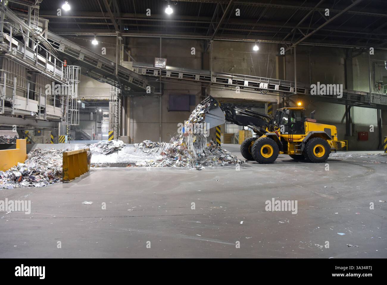 waste paper recycling for the production of new paper for the printing ...