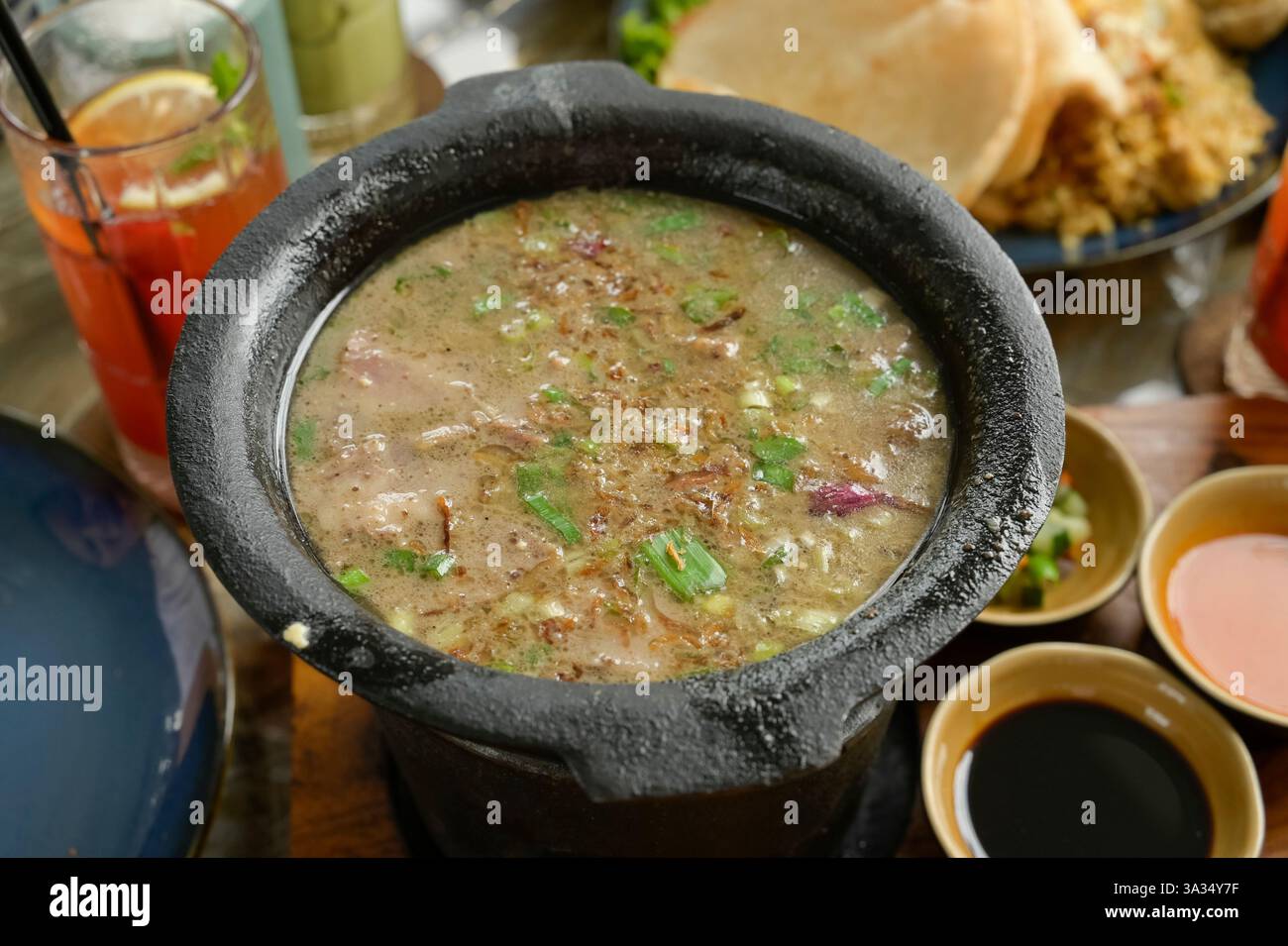 A close-up image of Sop Khas Tanah Abang, a traditional Betawi soup ...