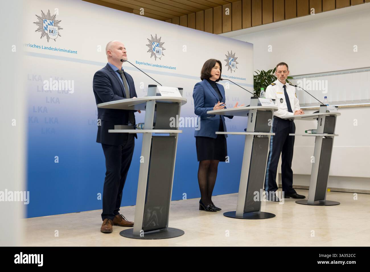 14 March 2025, Bavaria, Munich: Sebastian Herre (l-r), Criminal ...