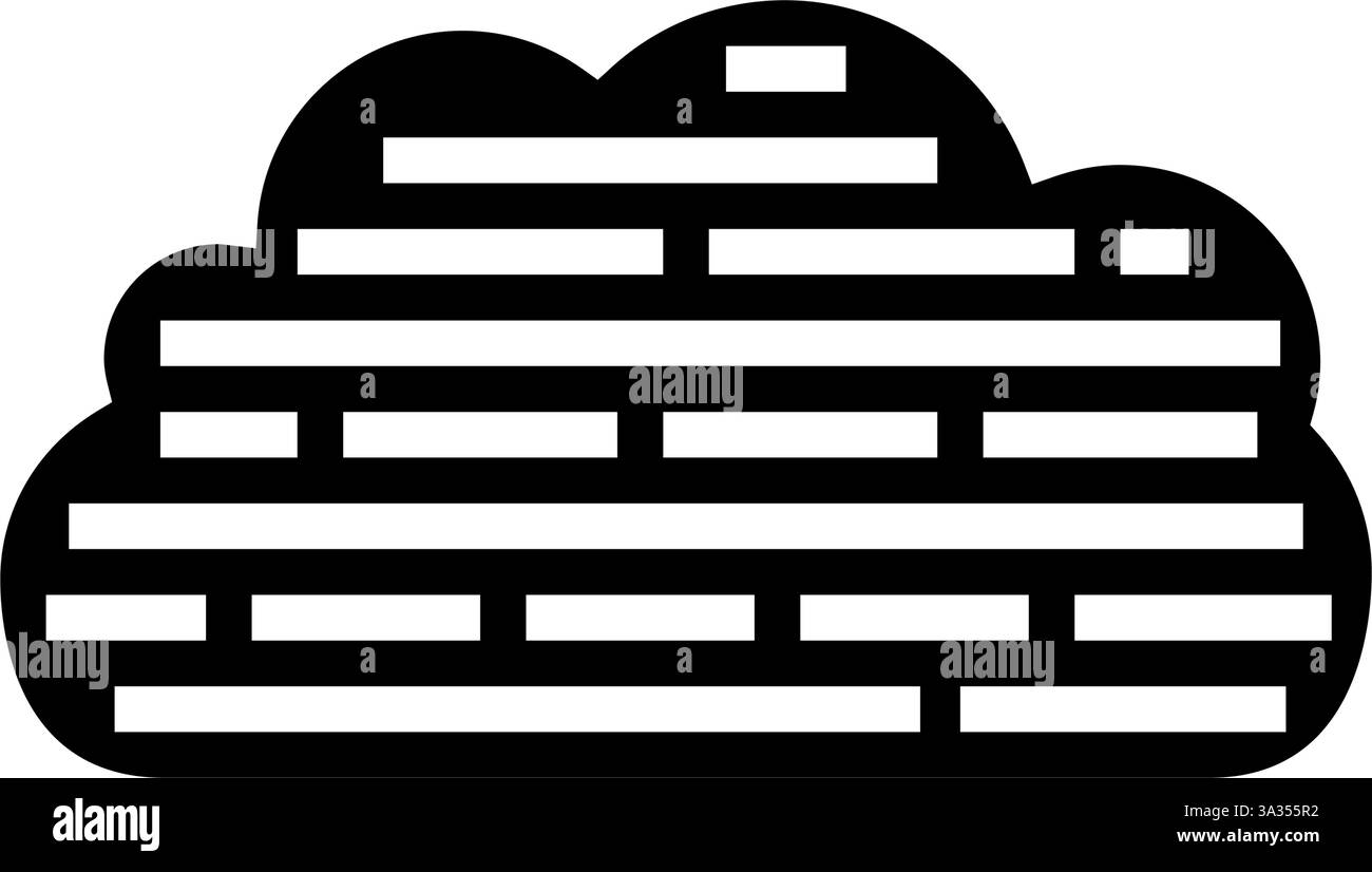 word cloud nlp glyph icon vector illustration Stock Vector Image & Art ...