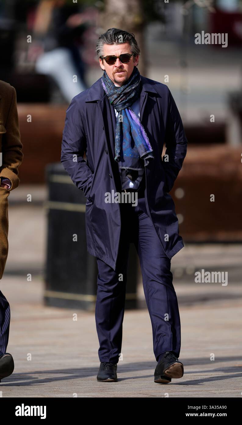 Joey Barton arrives at Liverpool Crown Court, where he is charged with ...