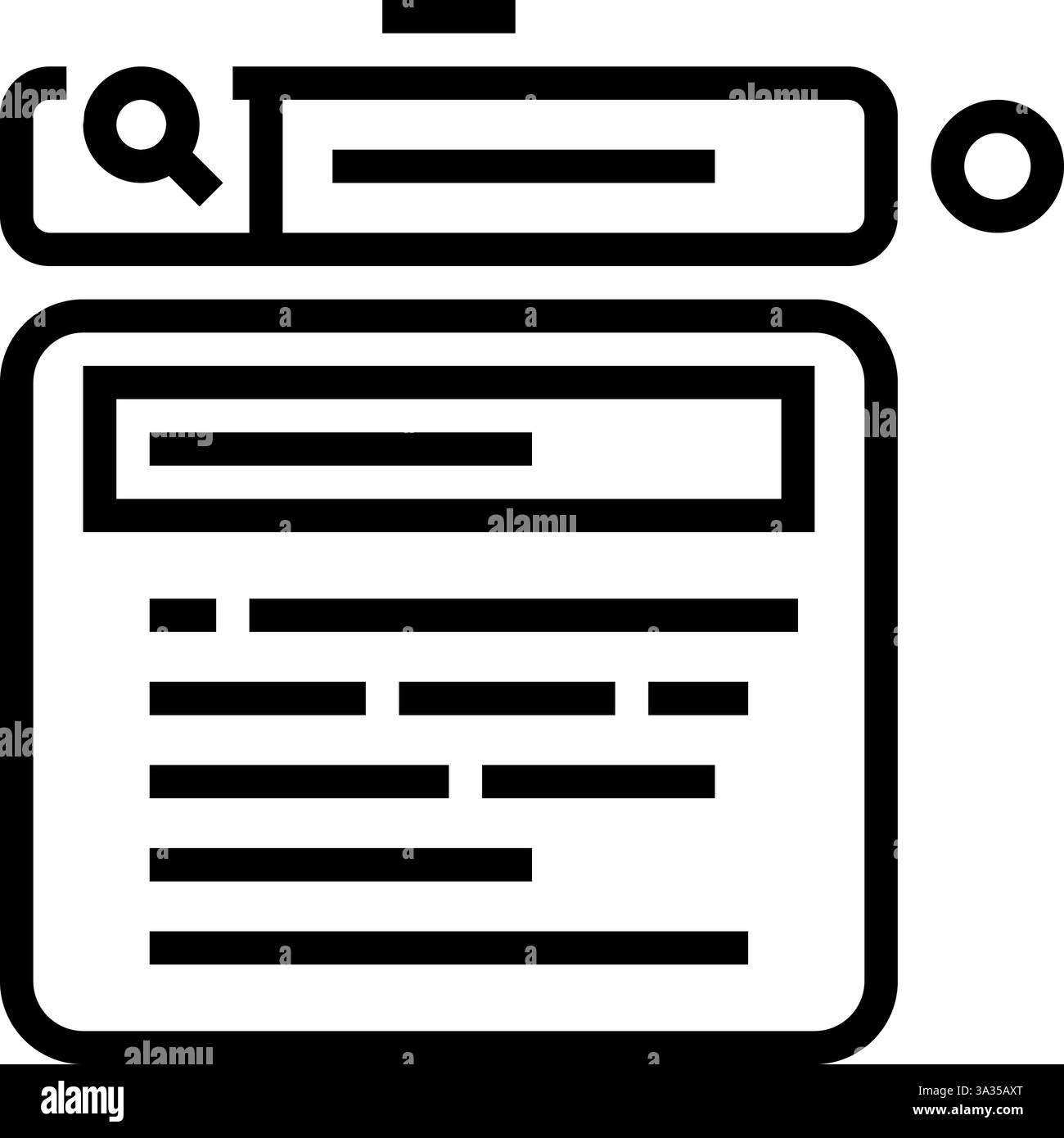 autocomplete nlp line icon vector illustration Stock Vector Image & Art ...