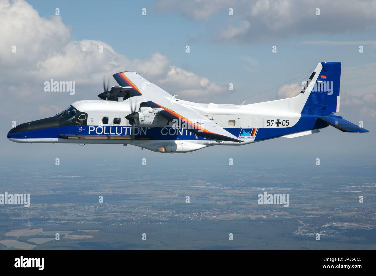 The German Navy Dornier Do-228-212NG, Reg 57-05, is tasked with pollution control and ...