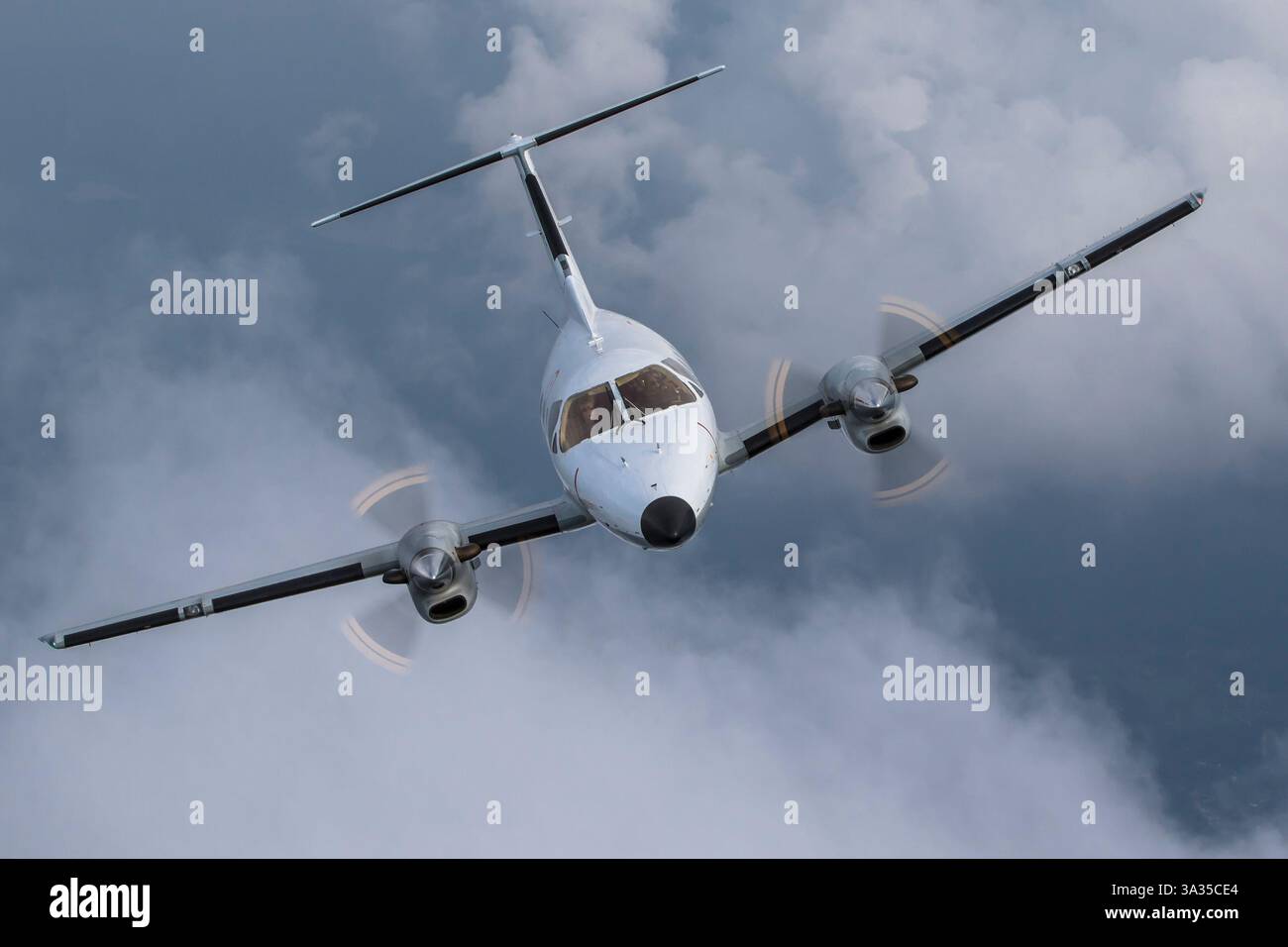 The French Air Force Embraer EMB-121AA Xingu, Reg 078, is a twin-engine ...