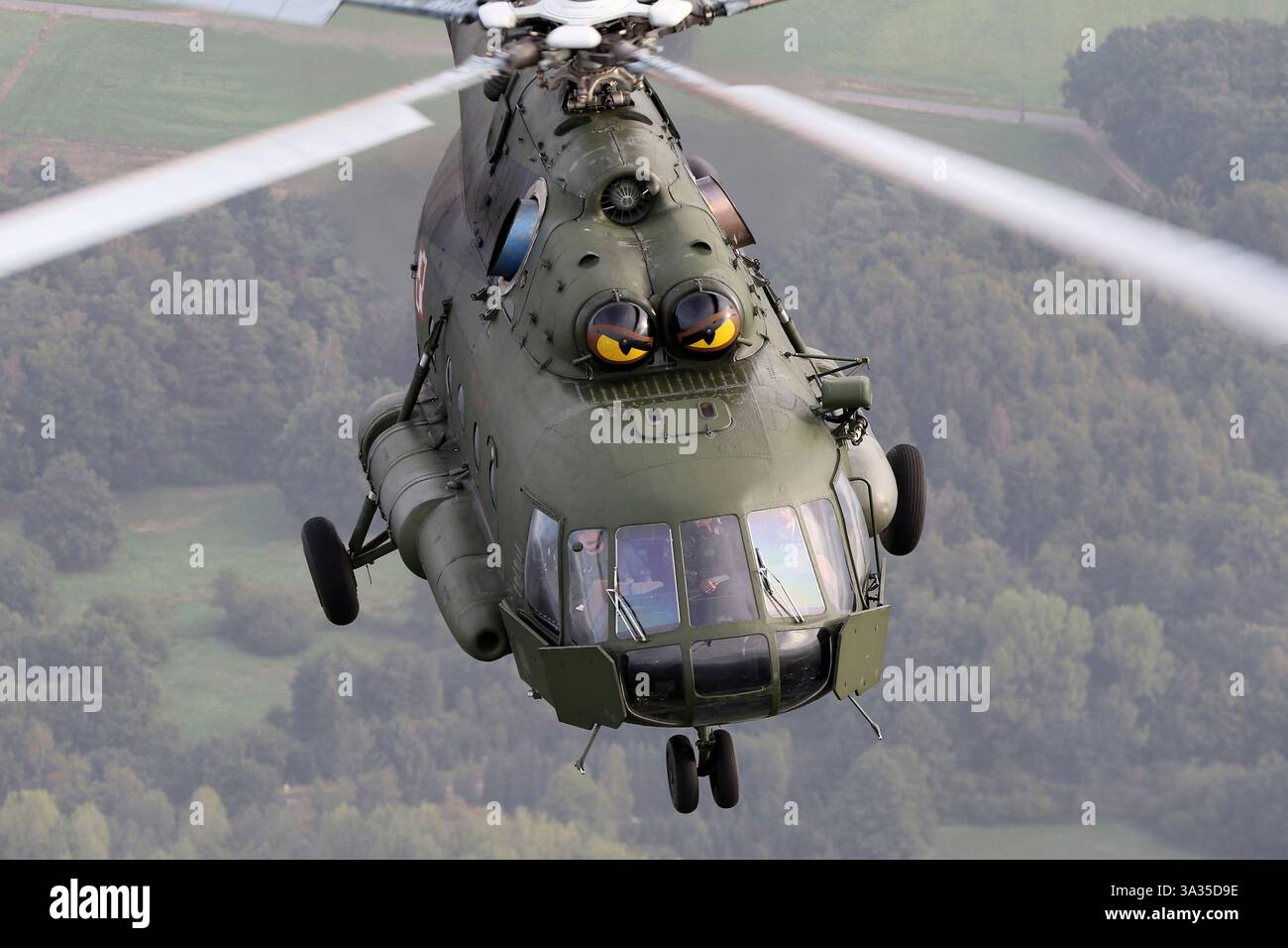 The Polish Army Mil Mi-8MT, Reg 6107, is a medium-lift transport ...