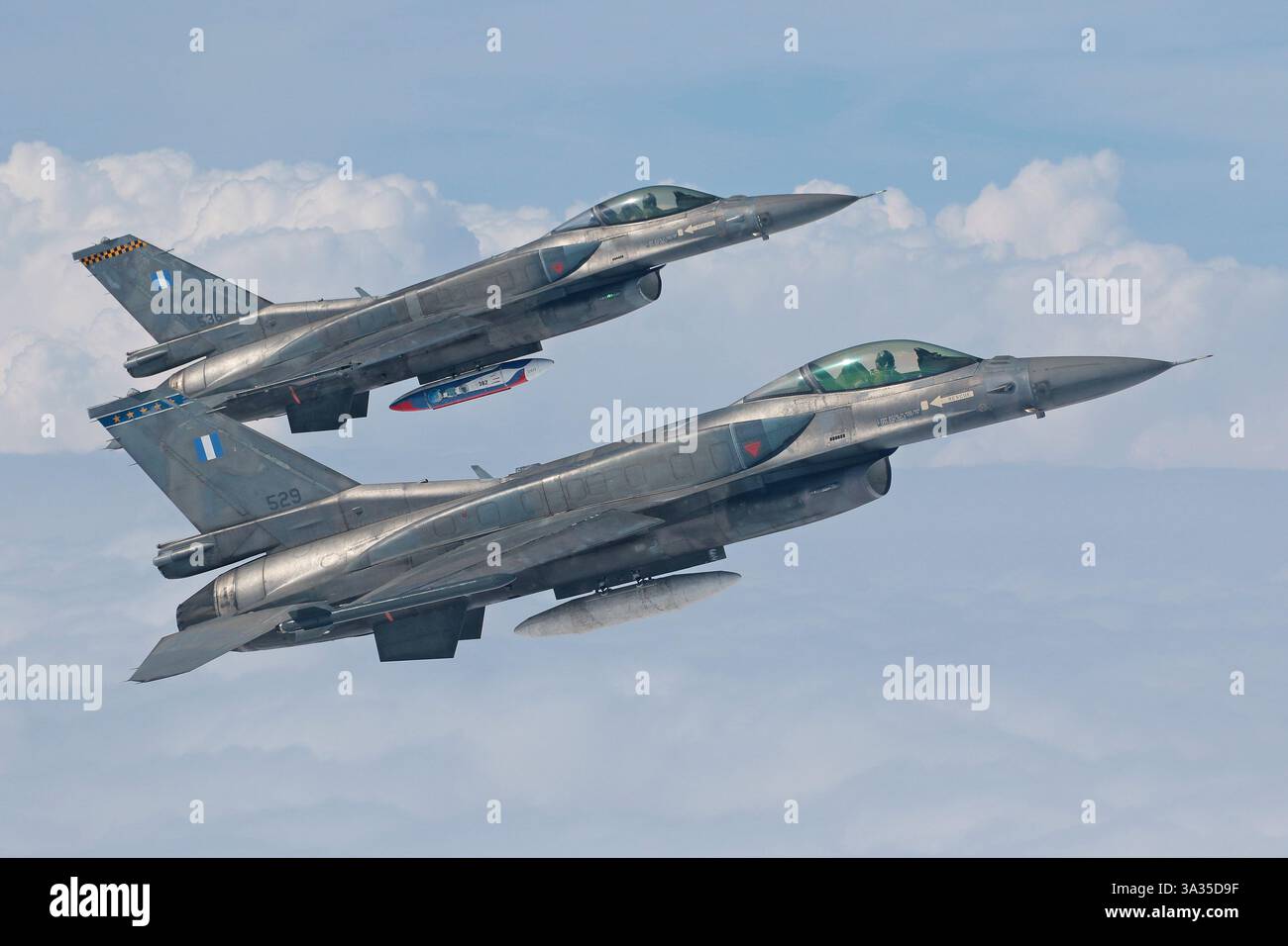 Greek Air Force General Dynamics F-16C Fighting Falcons, Regs 529 and ...