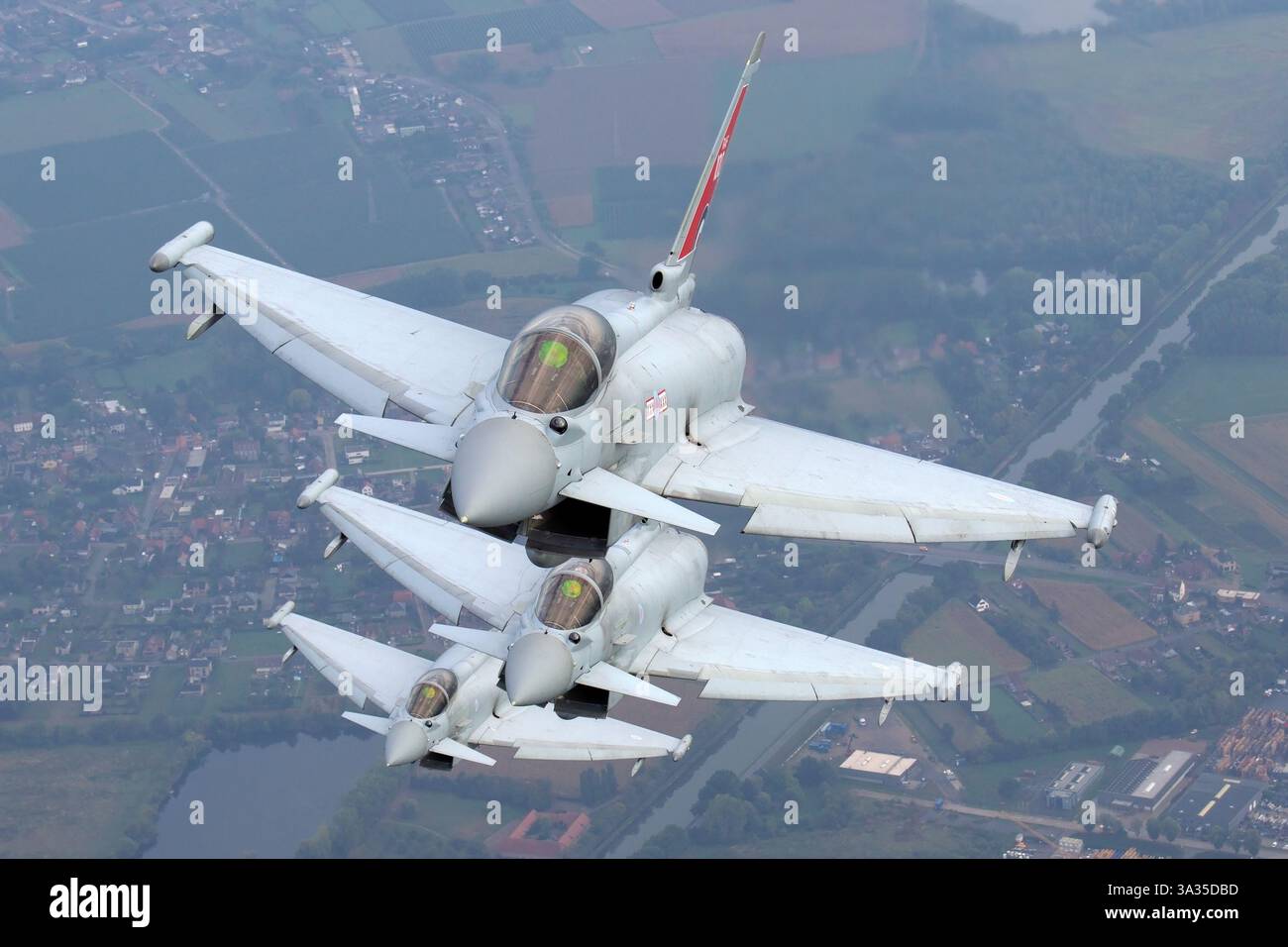 The Royal Air Force Eurofighter EF-2000 Typhoon FGR4 aircraft ...