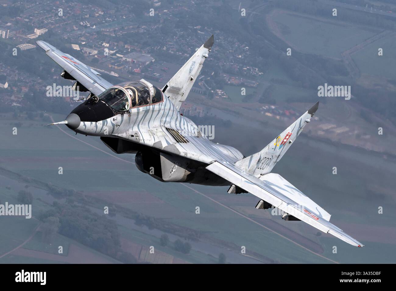 The Slovakian Air Force Mikoyan-Gurevich MiG-29, Reg SL-1303, is a ...