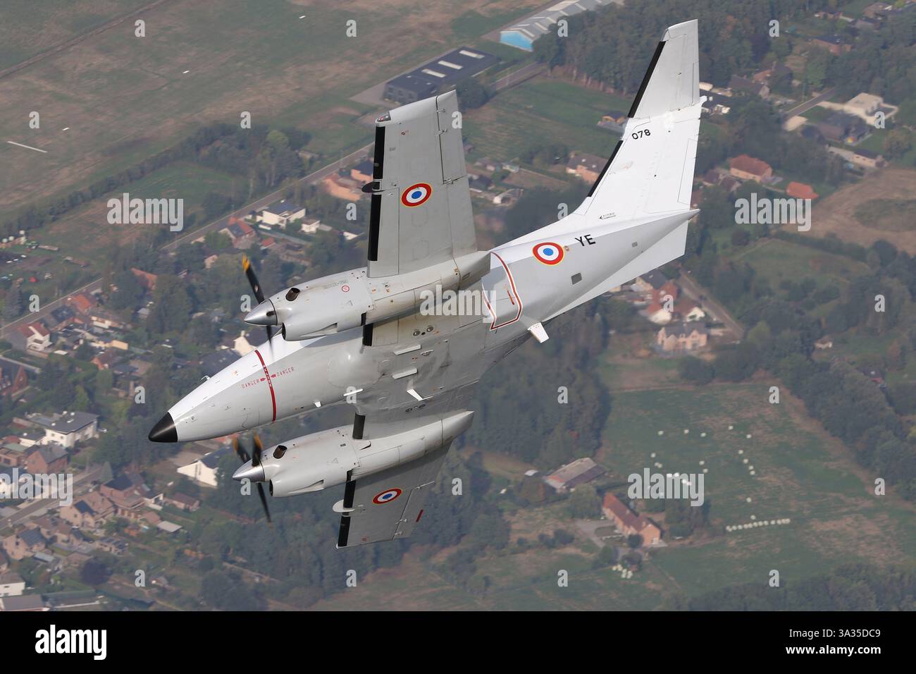 The French Air Force Embraer EMB-121AA Xingu, Reg 078, is a twin-engine ...