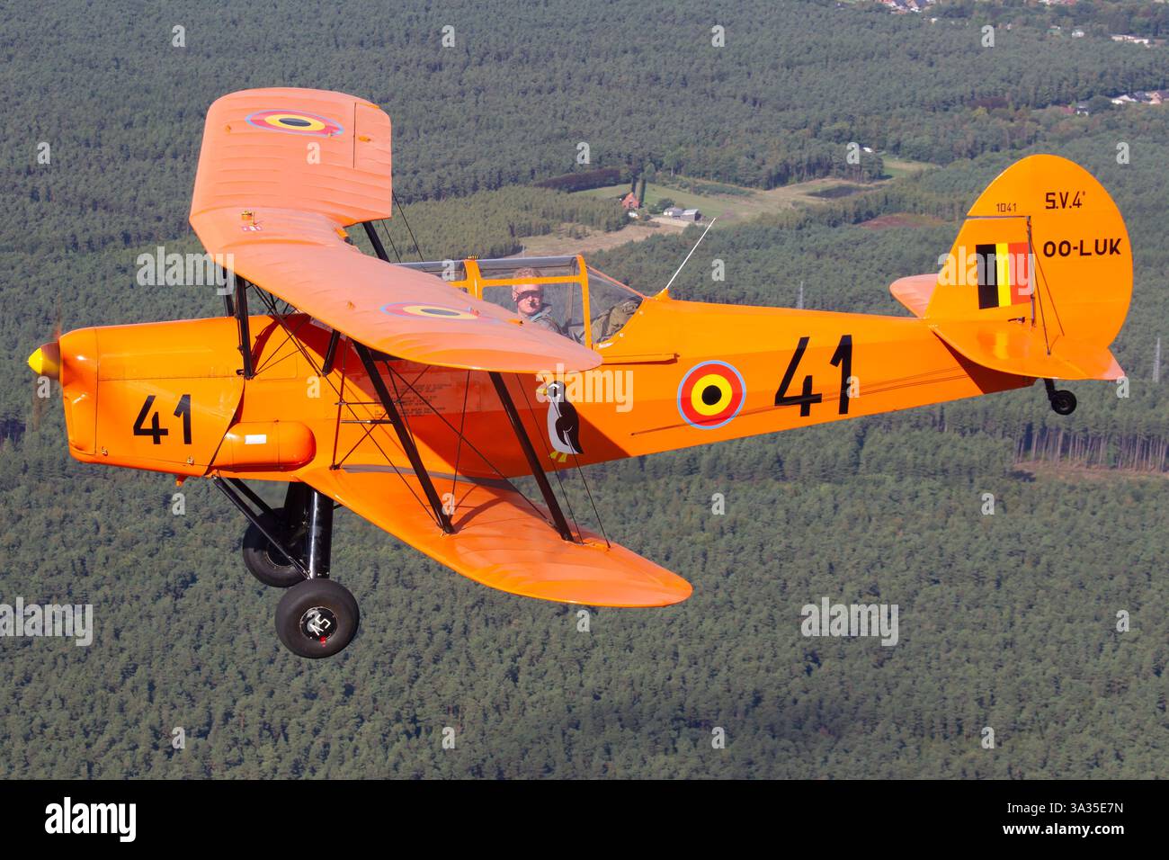 The Stampe-Vertongen SV-4B, Reg OO-LUK, operated by the Belgian Air ...