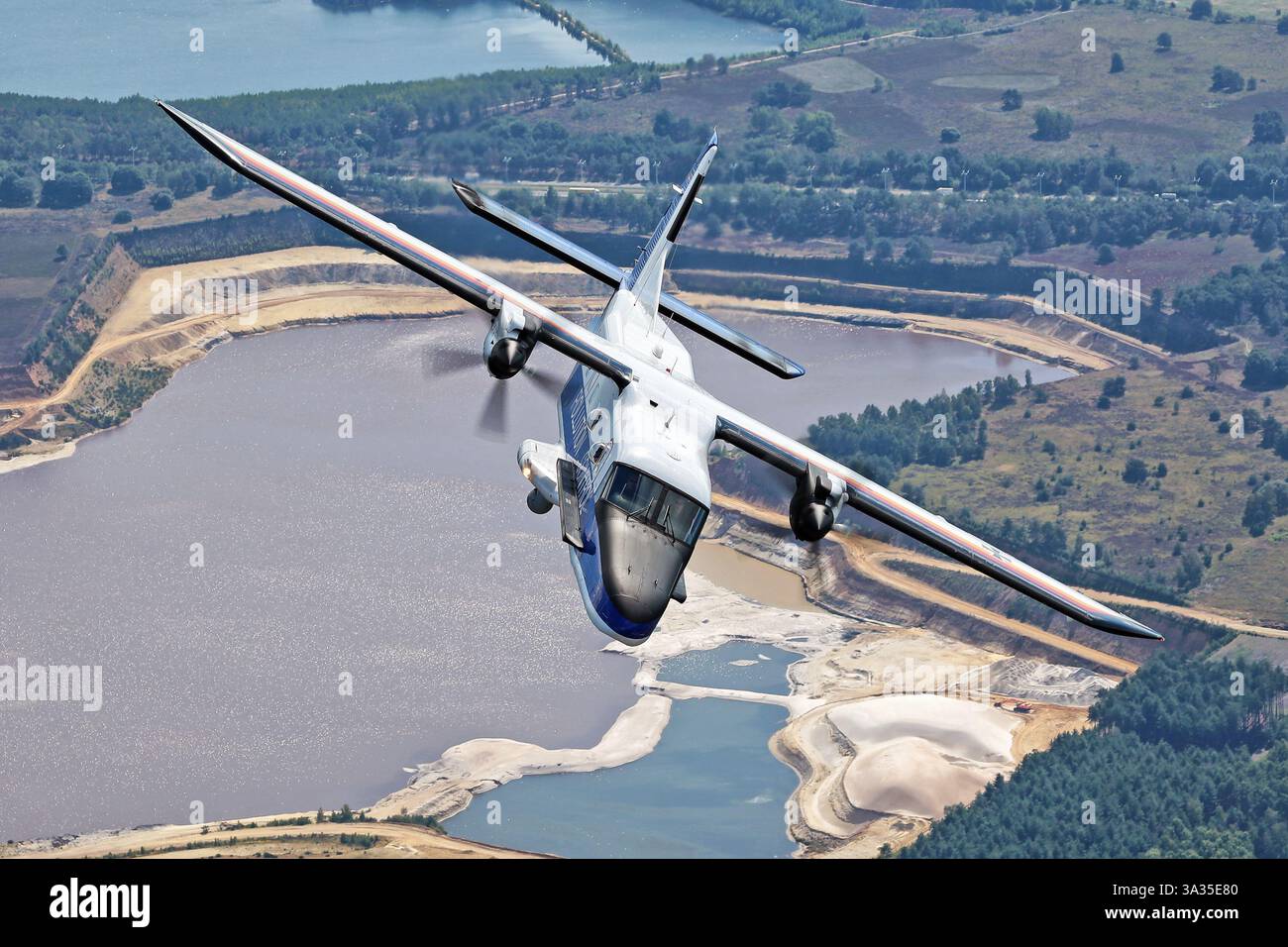 The German Navy Dornier Do-228-212NG, Reg 57-05, is used for pollution control operations. This ...