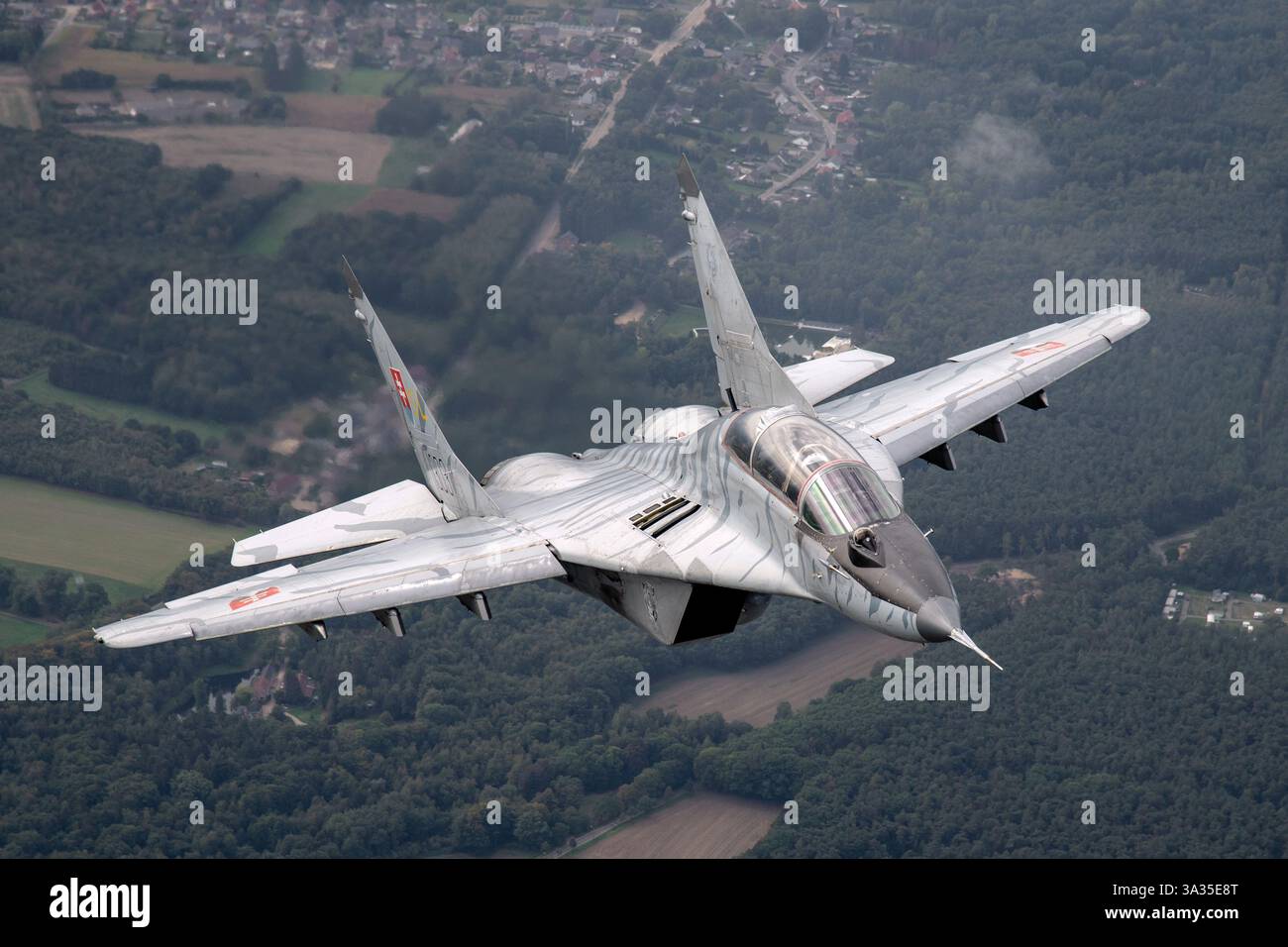 The Slovakian Air Force Mikoyan-Gurevich MiG-29, Reg SL-1303, is a ...