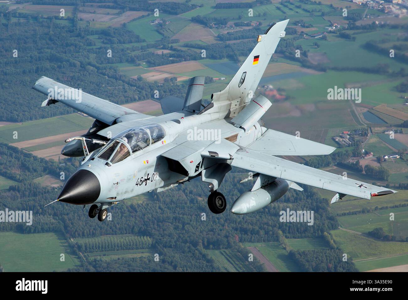 The German Air Force Panavia Tornado, Luftwaffe, Reg 4607, is seen with ...