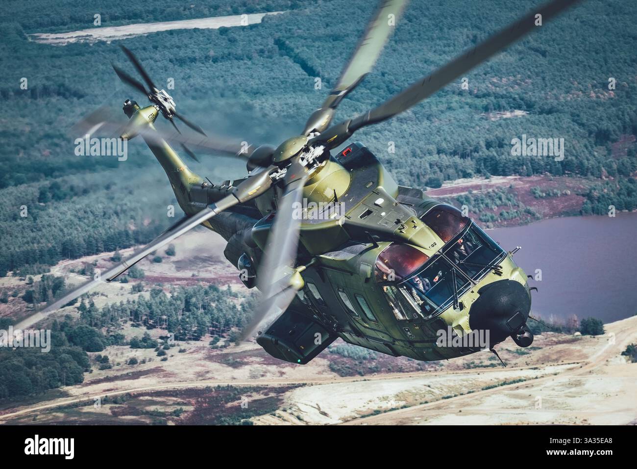 The Royal Danish Air Force AugustaWestland EH101-512, AW101, Merlin ...
