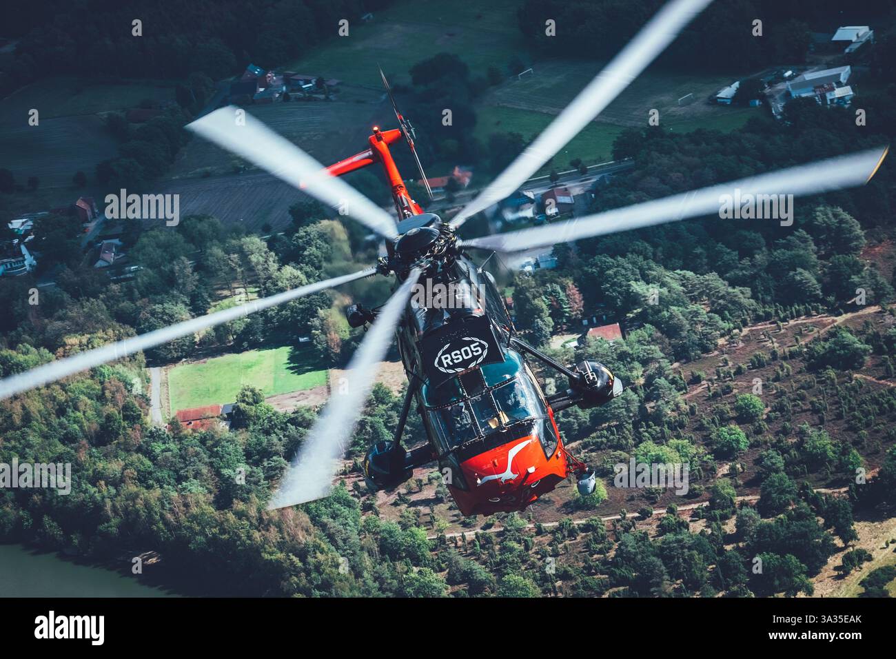 The Belgian Air Force’s Westland WS-61 Sea King Mk48, Reg RS05, adorned ...