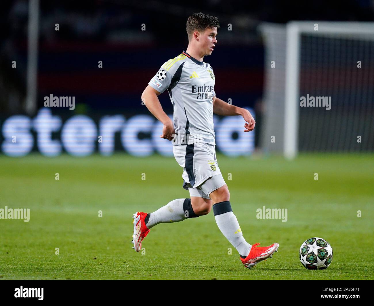 Barcelona, Spain. 11th Mar, 2025. Samuel Dahl of SL Benfica during the ...