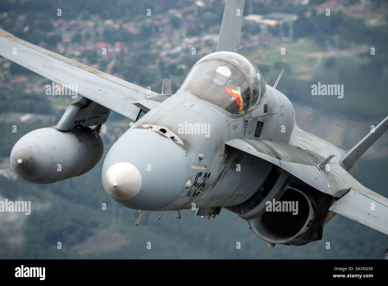 The Spanish Air Force McDonnell Douglas EF-18A Hornet, Reg 15-26, is a ...
