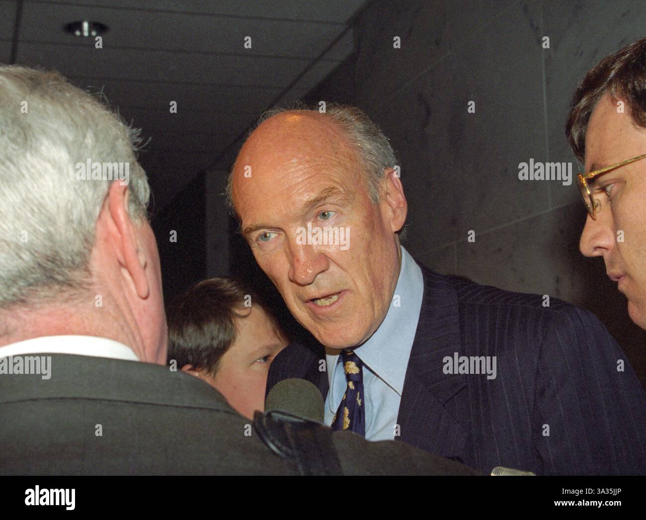 United States Senator Alan Simpson (Republican of Wyoming) is ...