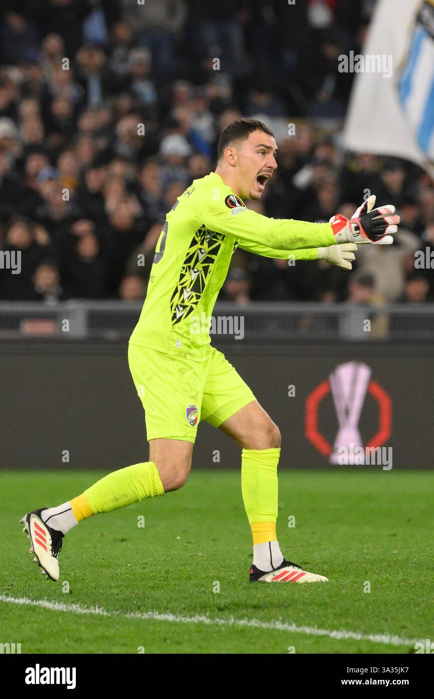 Plzenâ??s goalkeeper Martin Jedlicka during the UEFA Europa League 2024 ...