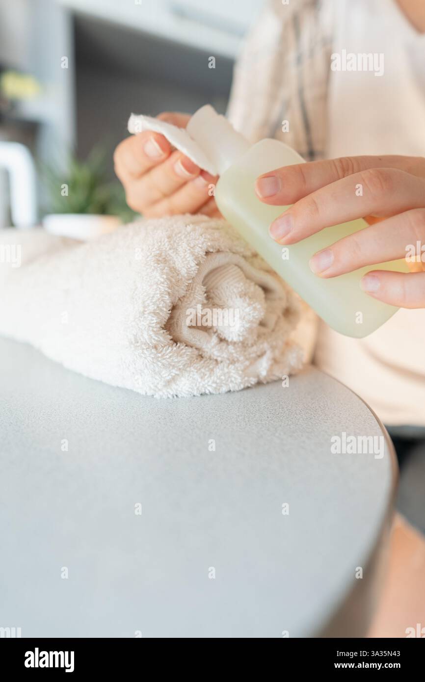 Step by step home manicure guide on nail cleaning polish application ...