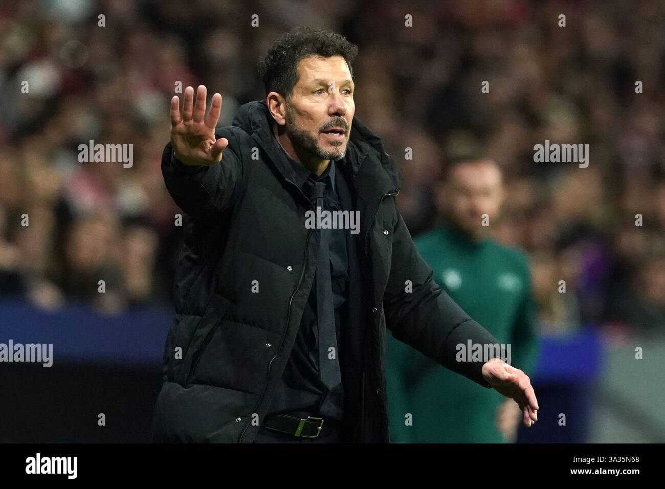 Atletico de Madrid's coach Diego Pablo Cholo Simeone during Champions ...