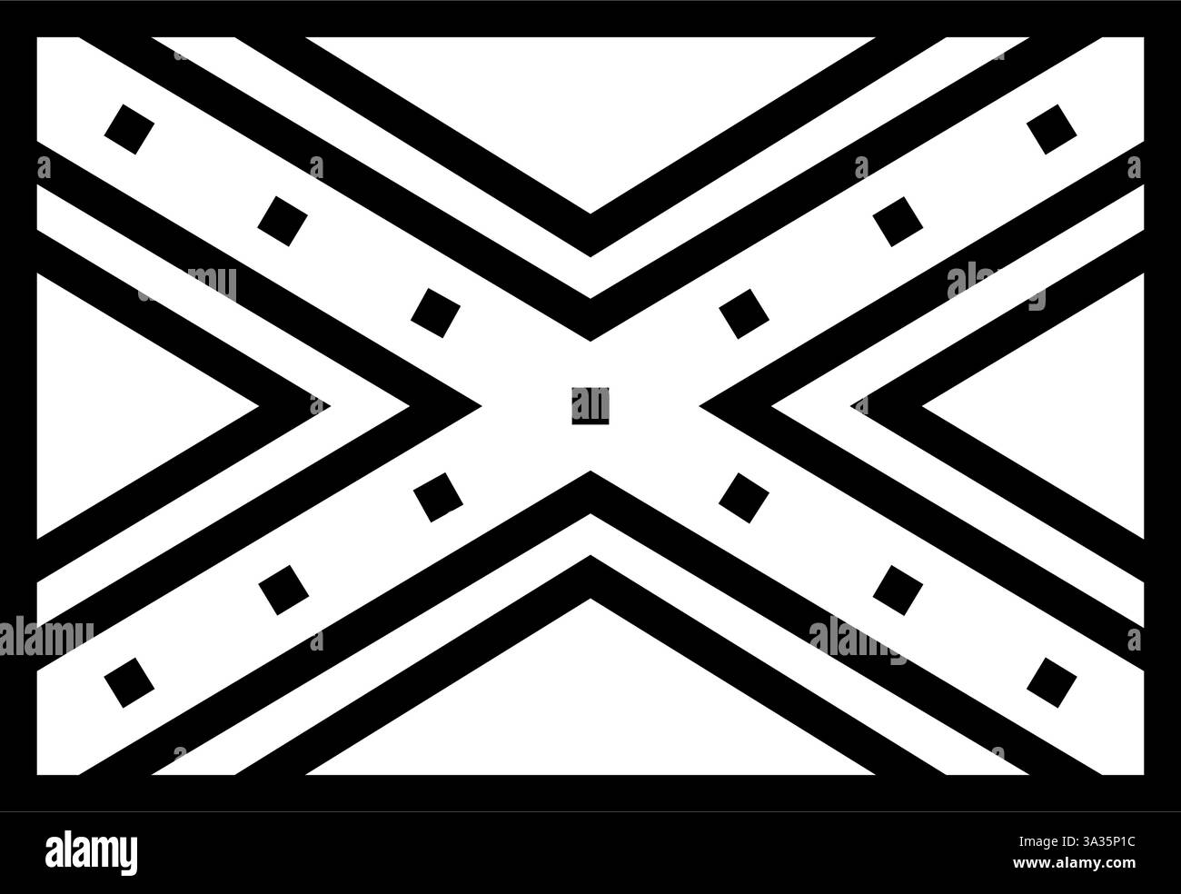 confederate flag redneck line icon vector illustration Stock Vector ...