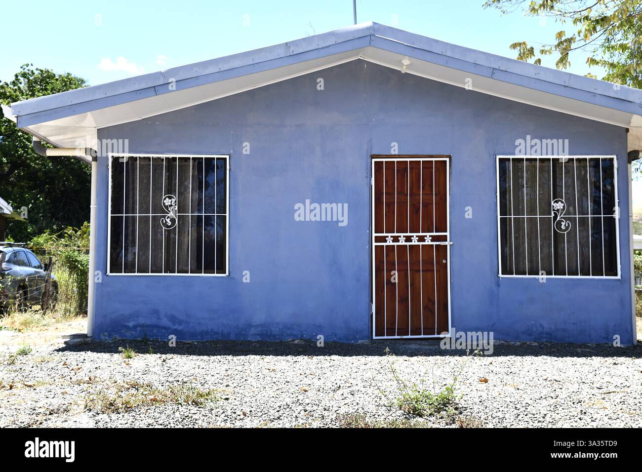 Typical local village homes in Costa Rica Stock Photo - Alamy