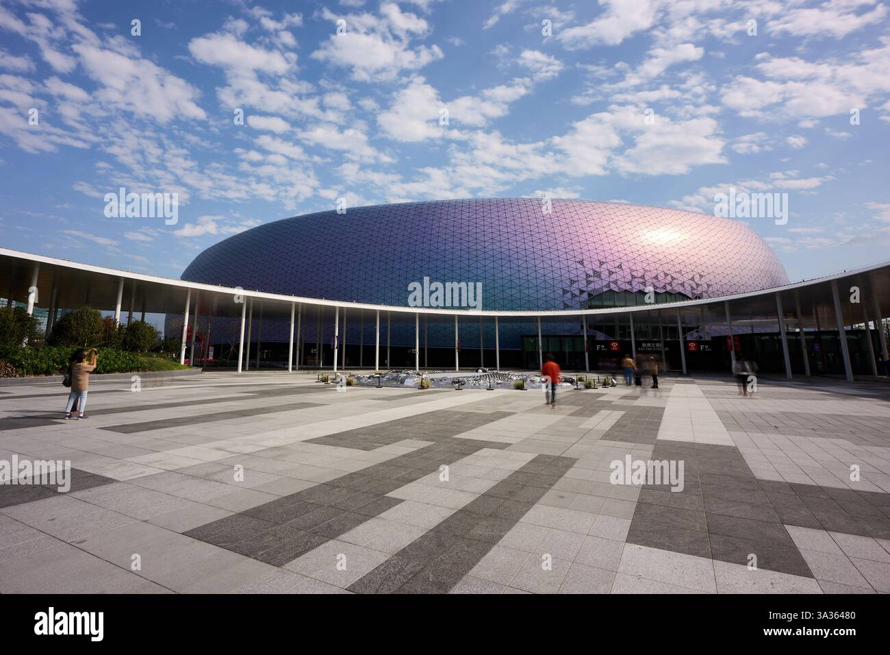 Kai Tak Stadium and Central Square, Hong Kong, March 2025 Stock Photo ...