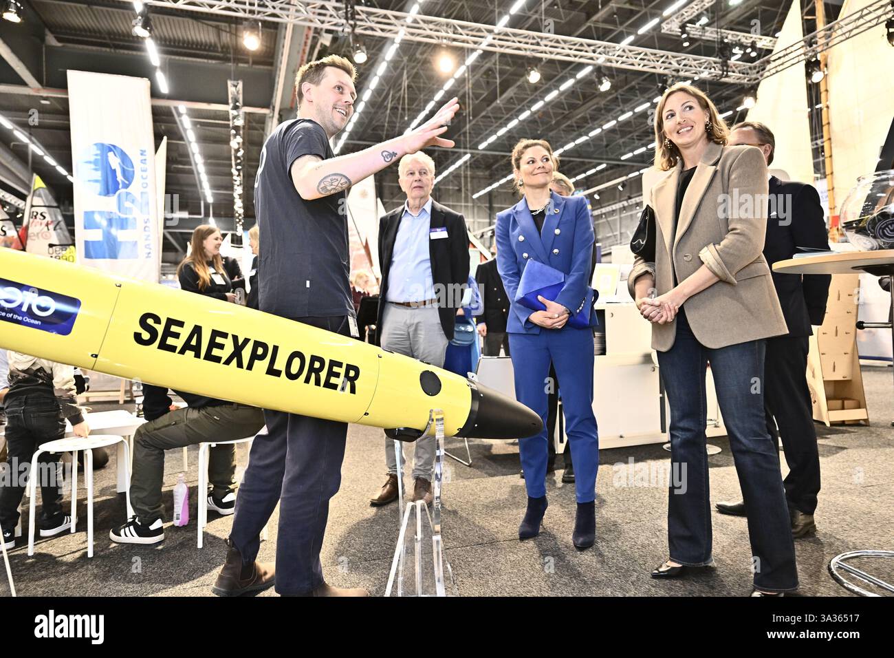 Stockholm, Sweden. 14th Mar, 2025. Crown Princess Victoria meets Ville ...