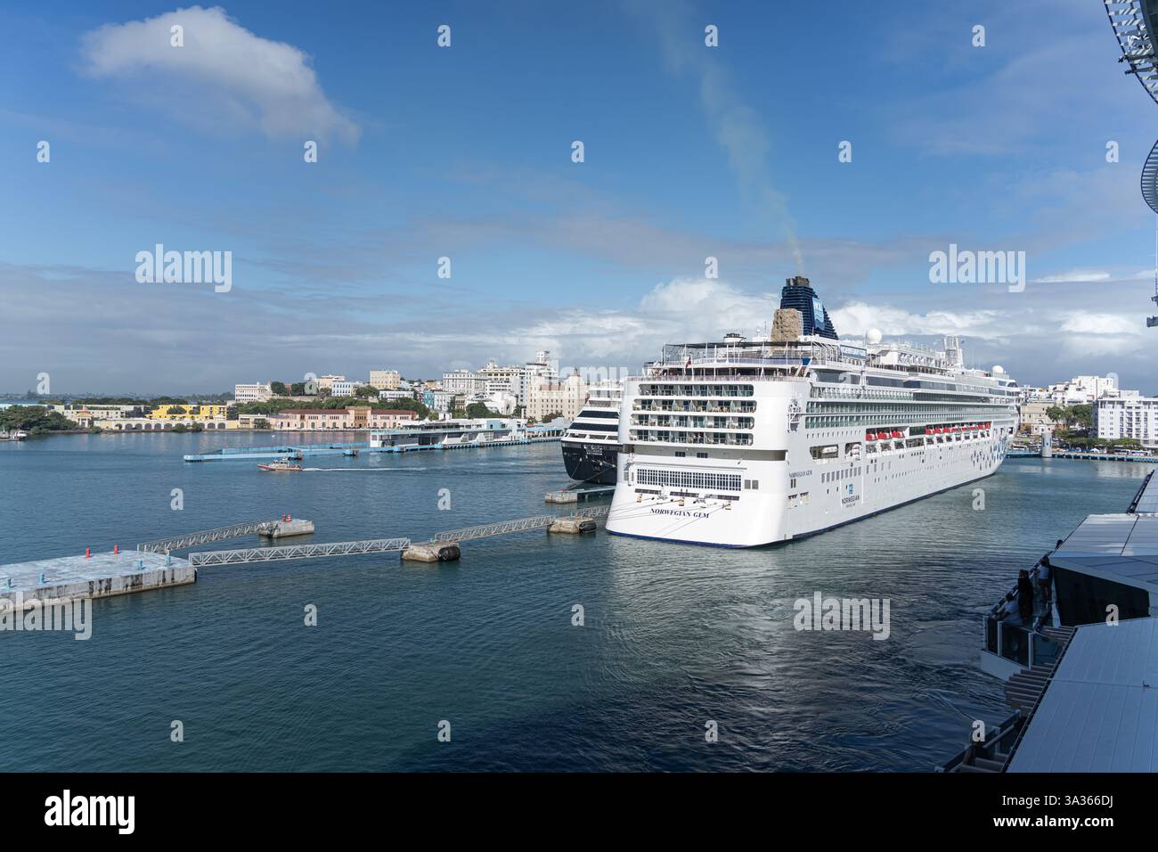 22 January 2025 - San Juan Puerto Rico - Cruise Liners at the San Juan ...