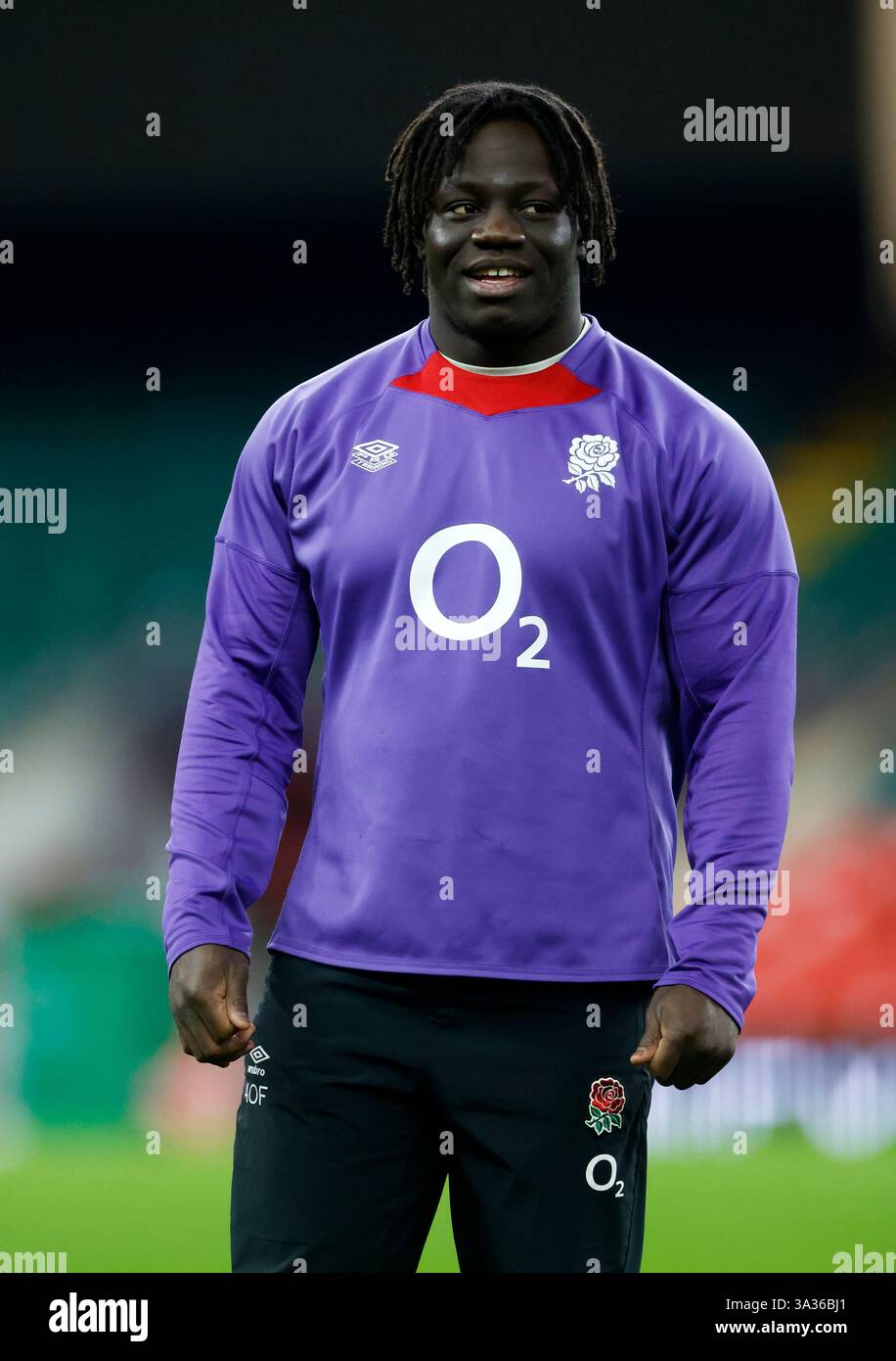 England's Asher Opoku-Fordjour during a captain's run at Principality ...