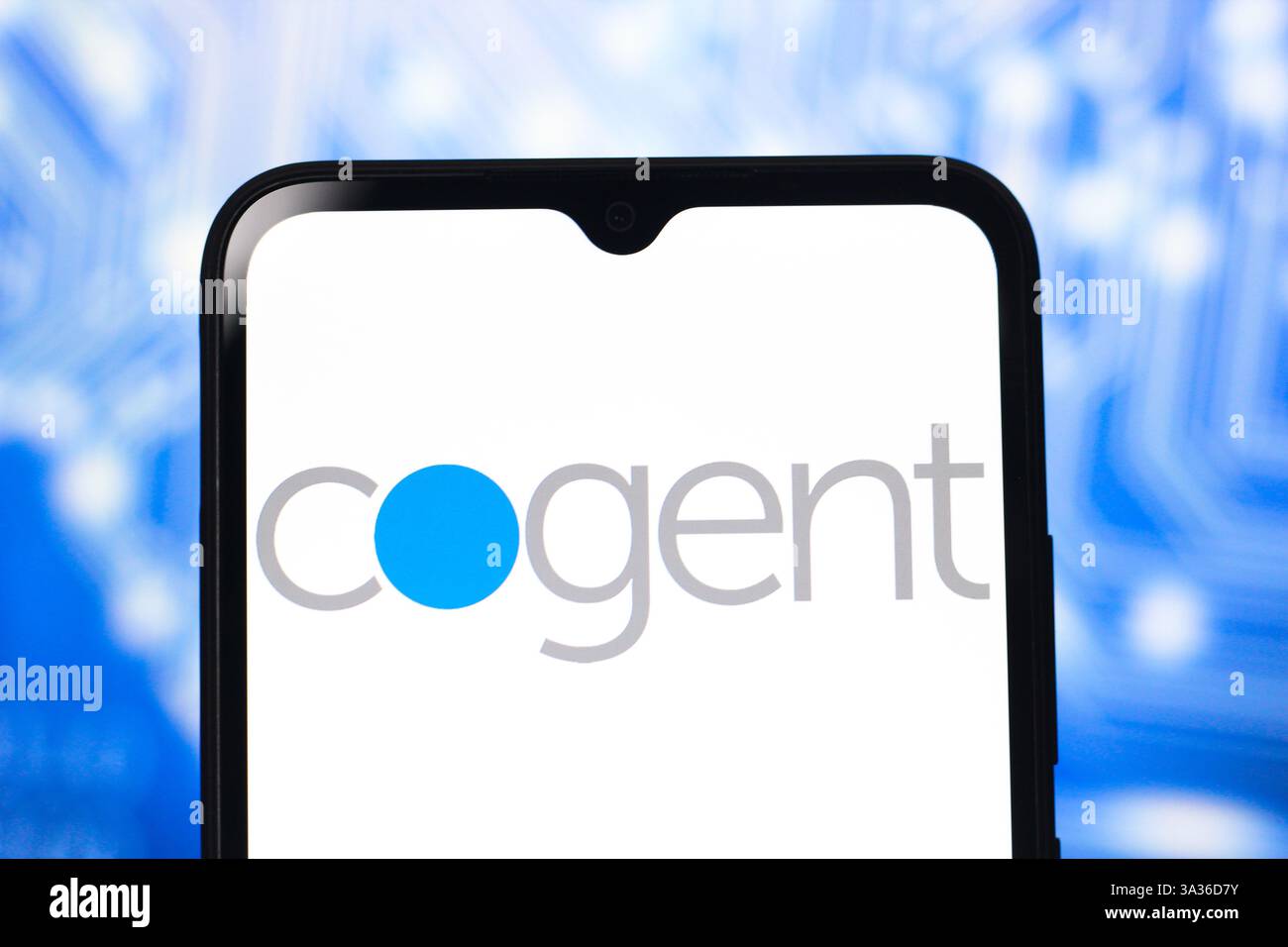 March 14, 2025, Canada: In this photo illustration, the Cogent ...