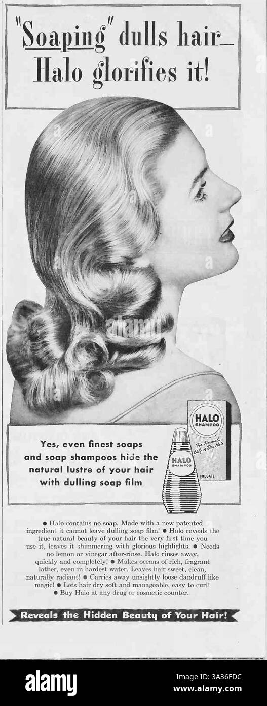 Halo shampoo Black and White Stock Photos & Images - Alamy