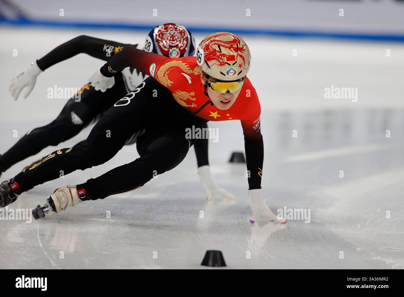 BEIJING, March 14, 2025 -- Liu Guanyi of China competes during the men ...