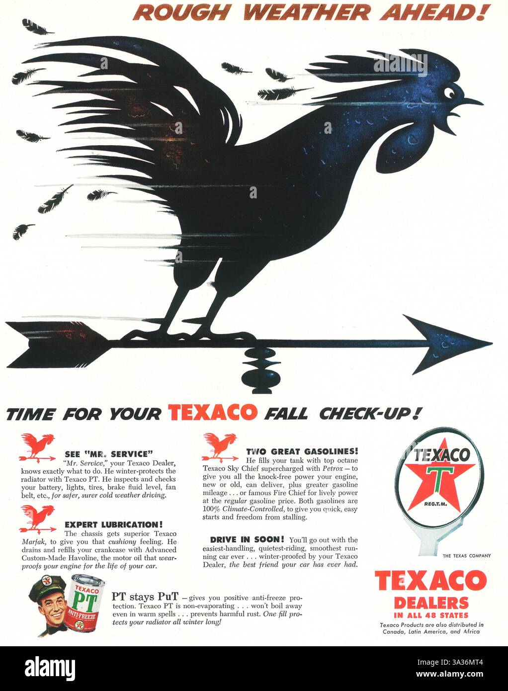 Texaco ad 1950s hi-res stock photography and images - Alamy